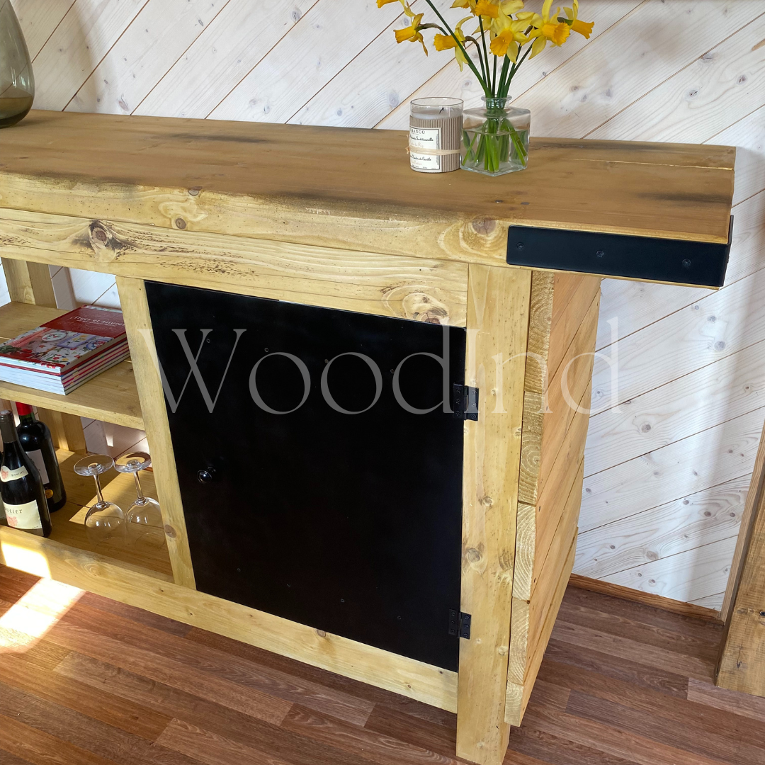 Meuble de salle de bain bois et metal LEO - Sur mesure – WoodInd